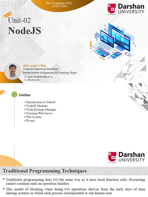 Wt Unit 2 Node Js Pdf Computer Architecture Software Development