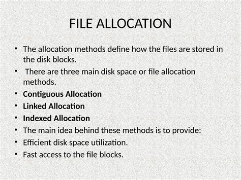File Allocation Methods Pptx Pptx