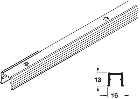 Single Guide Track For Sliding Cabinet And Wardrobe Doors Eku