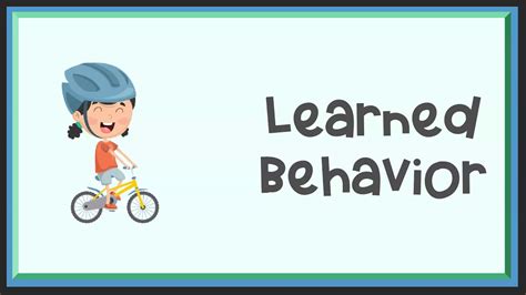 Learned Behaviors Youtube