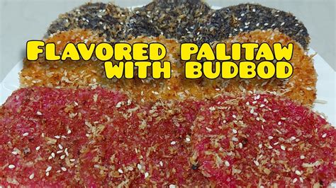 Palitaw Recipe Flavored Palitaw With Budbod Youtube