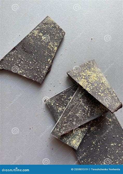 Broken Chocolate Stock Image Image Of Snack Healthy 255901519