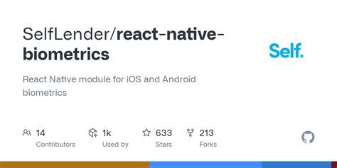 github selflender react native biometrics react native module for ios and android biometrics