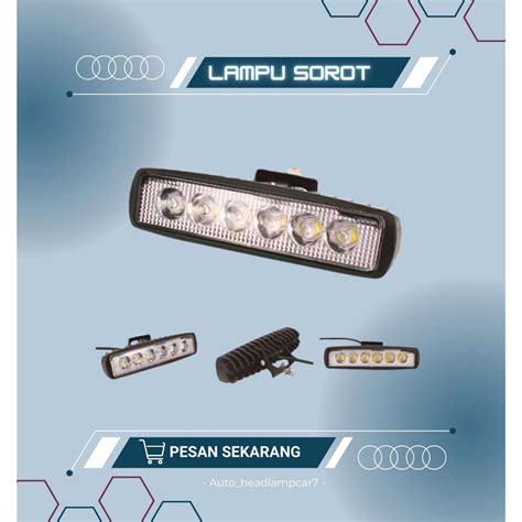 Jual Lampu Sorot Titik Led Cree Work Light Watt Lampu Tembak Pipih Waterproof Sifco