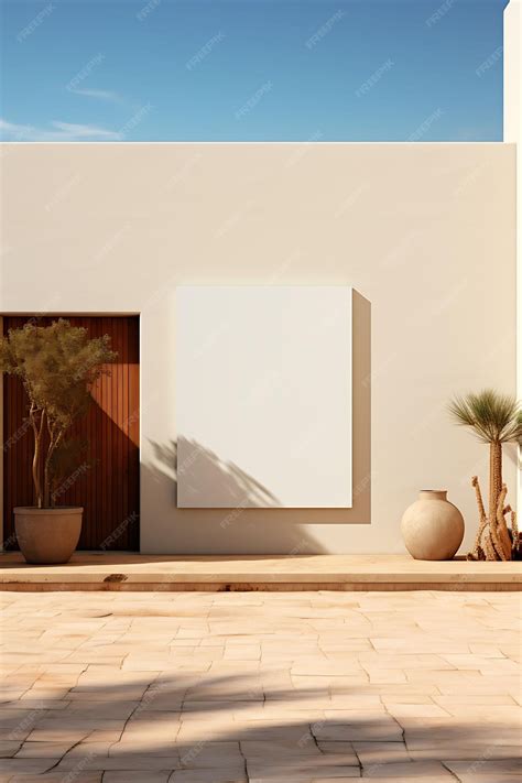 Premium Ai Image Photo Of Contemporary Desert Facade With Sandstone