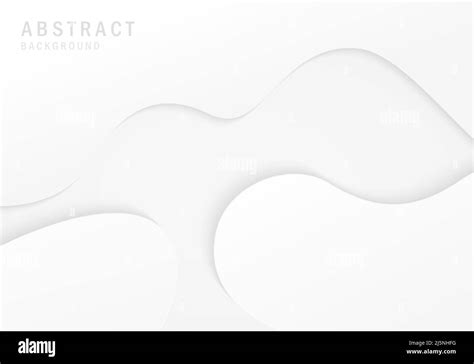 Abstract Gradient White Template Design Decorative Artwork Overlapping Style Template