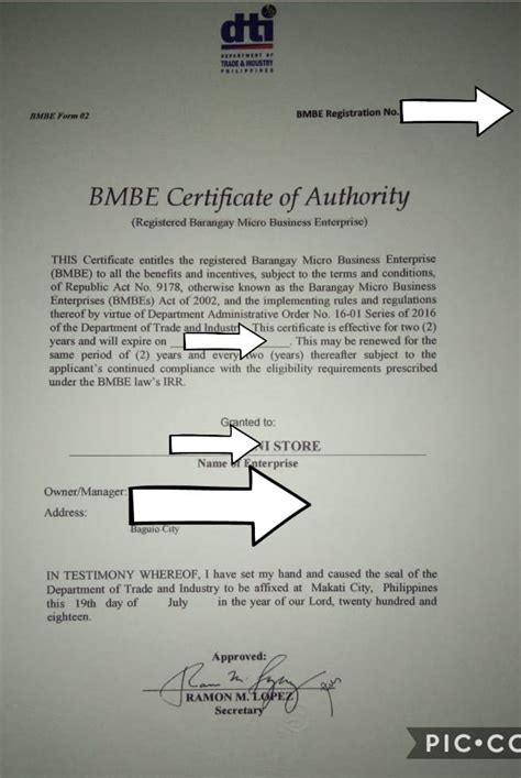 101 How To Get Bmbe Certificate In Baguio City