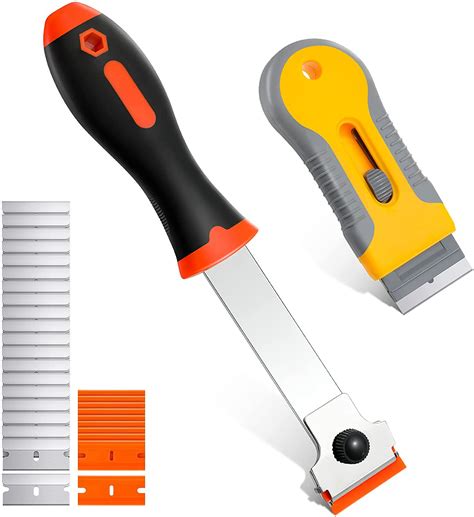 32件套塑料刮刀工具套装，可伸缩，带20个金属刀片和10个塑料刀片 阿里巴巴