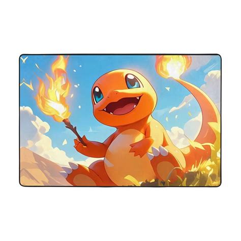 Charmander Doormat Bath Mats Soft And Absorbent Bath Rugs Non Slip