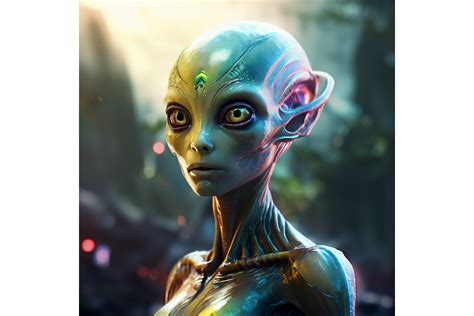 Realistic Female Alien 8 Graphic By L M Dunn · Creative Fabrica
