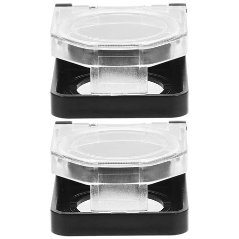 Hemobllo 2pcs Waterproof Power Button Switch Cover Safety Button Cover Push Button Safety Cover