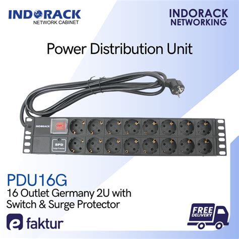 Jual Indorack Pdu Power Distribution Unit 16 Germany Outlet Colokan Listrik Jakarta Pusat