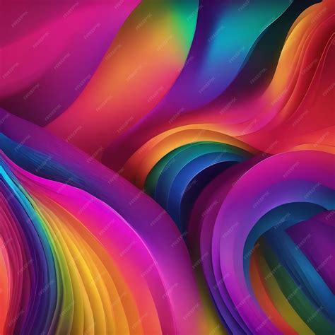 Premium Ai Image Colorful Gradient Prism Vibrant Background Curves Background 3d Spline