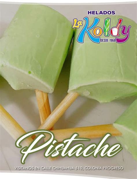 Paleta Crema Pistache Helados Y Paletas Koldy