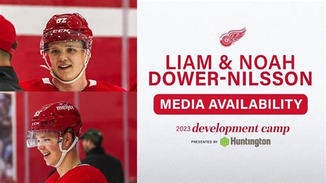 Noah And Liam Dower Nilsson At 2023 Detroit Red Wings Development Camp