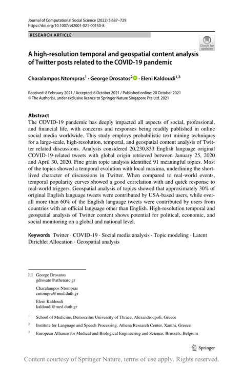 A High Resolution Temporal And Geospatial Content Analysis Of Twitter
