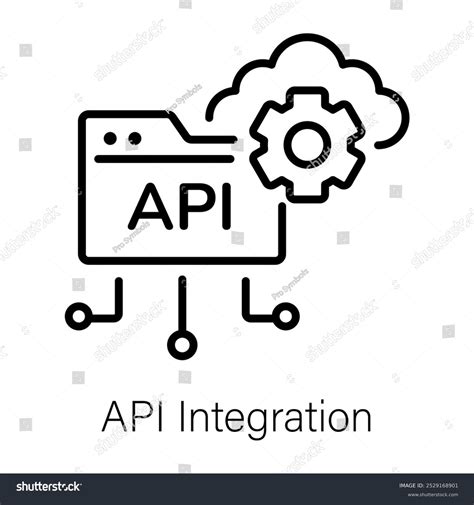 Api Integration Icon Line Style Stock Vector Royalty Free 2529168901 Shutterstock
