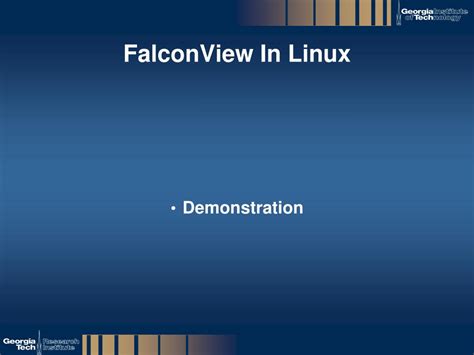 Ppt Falconview In Linux Falconviewlx Powerpoint Presentation
