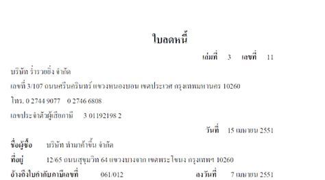 ใบลดหนี้ คืออะไร อาภรณ์การบัญชี