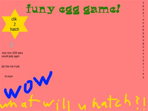 Funy Egg Game By Gummywormz