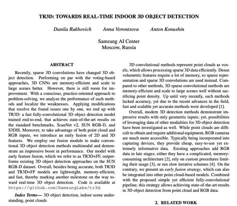 Tr3d Towards Real Time Indoor 3d Object Detection Abs Ahsen Khaliq