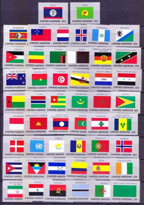 United Nations Flags Countries With Names Flags Of The World O Z