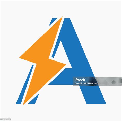 Thunder Bolt 기호가 있는 이니셜 A 전원 아이콘 전기 기호 벡터 템플릿 0명에 대한 스톡 벡터 아트 및 기타 이미지 0명 기업 비즈니스 뇌우 Istock