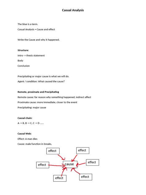 Causal Analysis Notes Pdf