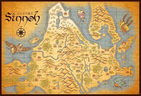 Sinnoh Region Map Labeled