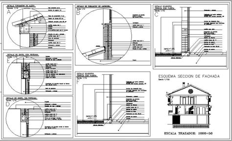 Roofing Structure And House Elevation 2d View Cad Block Autocad File