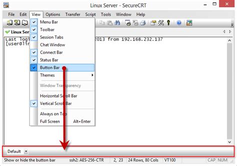Tips Introduction To The SecureCRT Button Bar