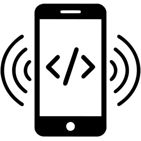 Premium Vector Mobile Application Completed With Programming Icon
