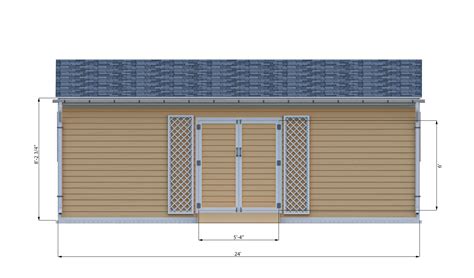16x24 Lean To Garden Shed Plans