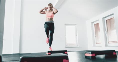 Minute Low Impact Step Workout Using Aerobic Stepper POPSUGAR Fitness