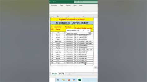 How To Use Advance Filter In Excel Shorts Advanceexcel Exceltips Exceltricks Viralvideo