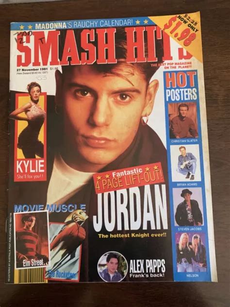 Smash Hits Mag 1991 Madonna Kylie Minogue Jordan Bryan Adams Alex