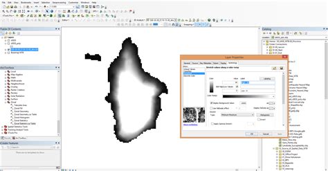 Arcgis Desktop Polygon Between Contour Line Geographic Information