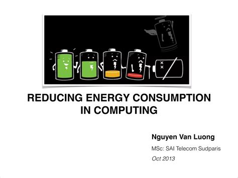 Reducing Energy Consumption Of Computing Ppt