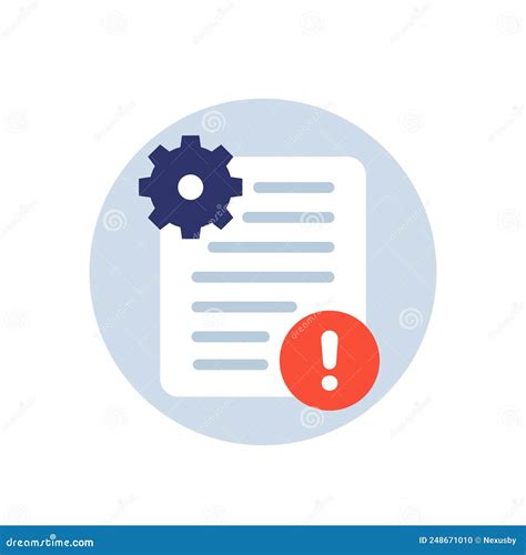 Error Report Or Failed Test Icon Vector Stock Vector Illustration Of Check Message 248671010