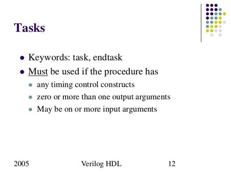 Verilog Tasks And Functions