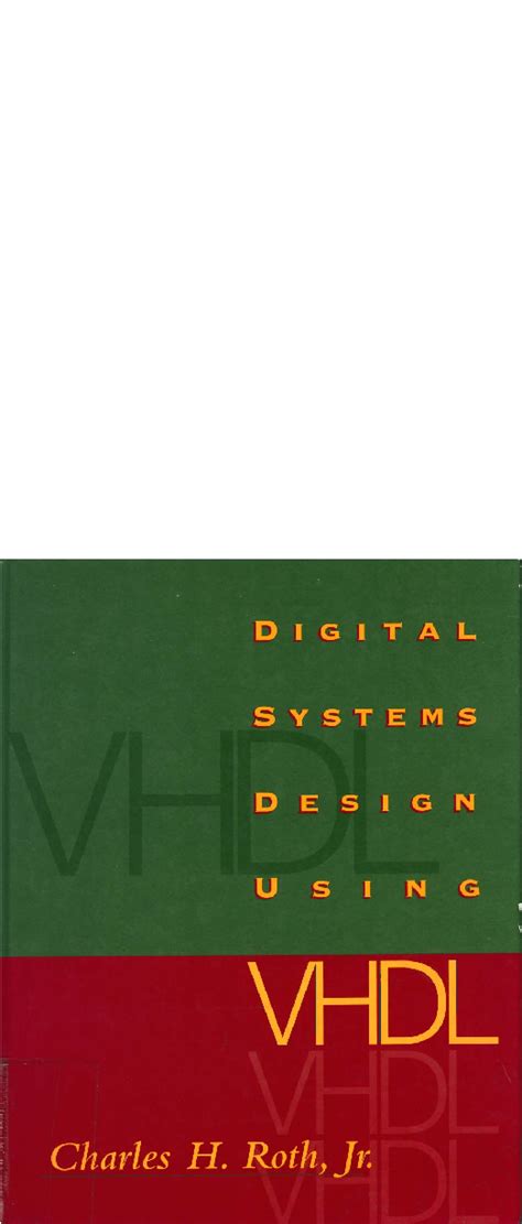 Pdf Digital Systems Design Using Vhdl