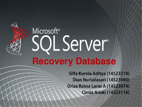 Recovery Database Sql Server