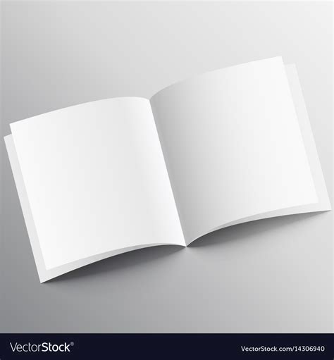 Open Book Mockup Design Template Royalty Free Vector Image