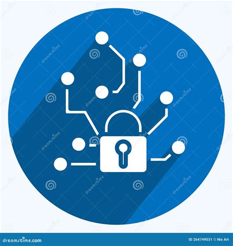 Icon Adversarial Attacks Related To Machine Learning Symbol Long Shadow Style Simple Design