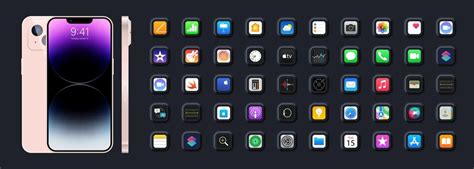 핑크 아이폰 15 애플 모형 애플 인터페이스 애플 앱 애플 로고 버튼 캘린더 노트 히스토리 메인 메뉴 Ios 통화 화면 디자인 컨셉 편집 벡터 일러스트레이션 네오모피즘