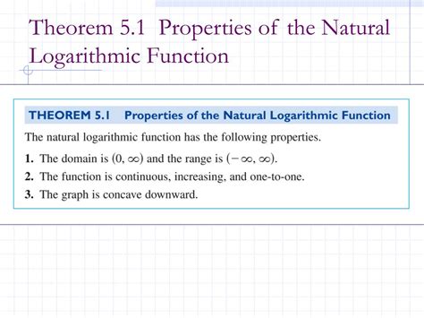 Ppt 51 The Natural Logarithmic Function Differentiation Powerpoint