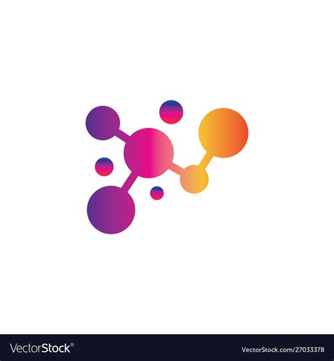 Molecular Structure Chemical Atoms Royalty Free Vector Image