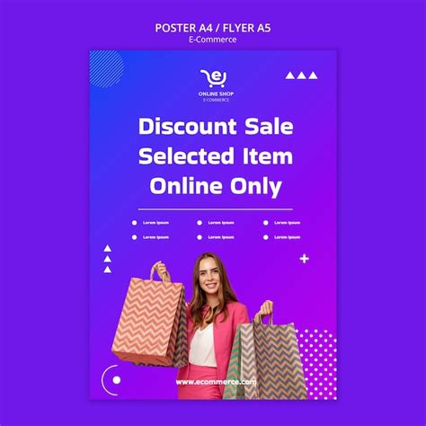 Premium Psd E Commerce Concept Poster Template