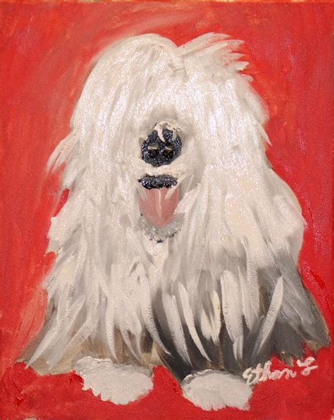 Sheepdog Painting By Ethan Lefkowitz Fine Art America