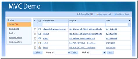 Devexpress Mail Demo Deprecated